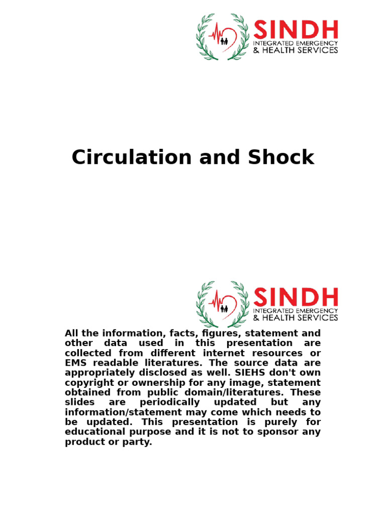 Circulation and Shock | PDF | Shock (Circulatory) | Bleeding