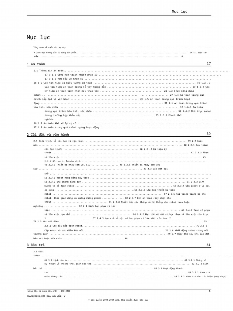 3HAC022031 PM IRB 2400-En (HDSD) GGD Full | PDF