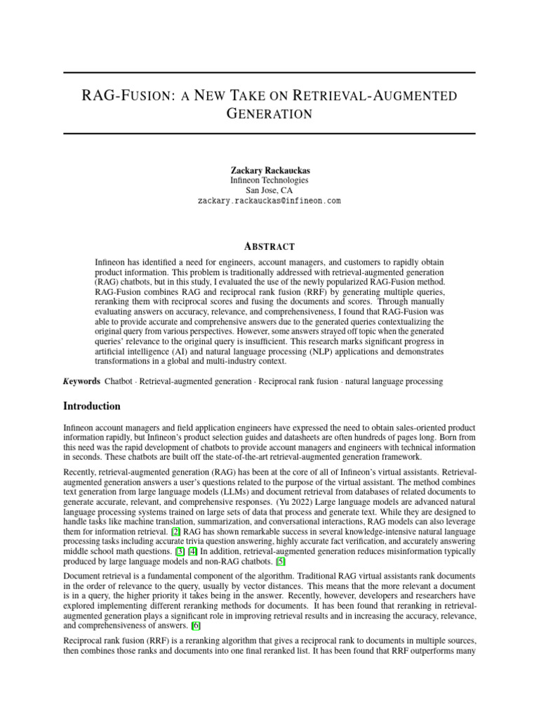 RAG Fusion | PDF