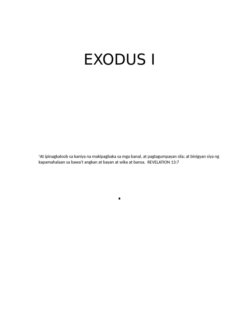 Presentation1 Exodus | PDF | Passover | History