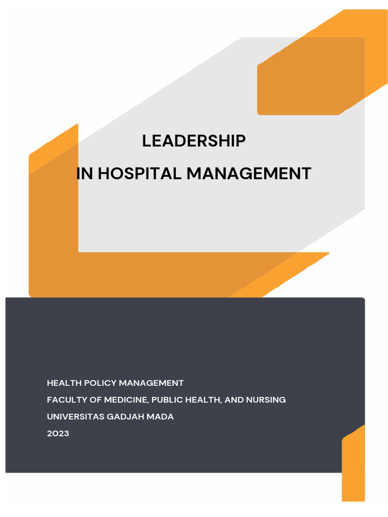 Modul Leadership in Hospital Management | PDF