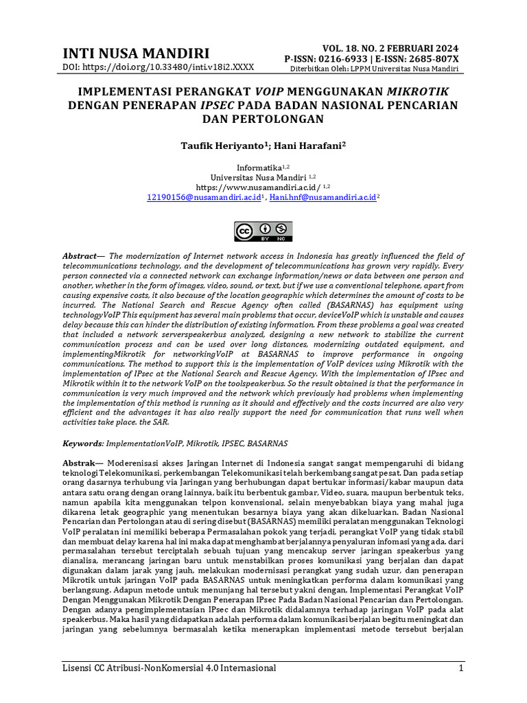 Jurnal Inti-Taufik-12190156 | PDF