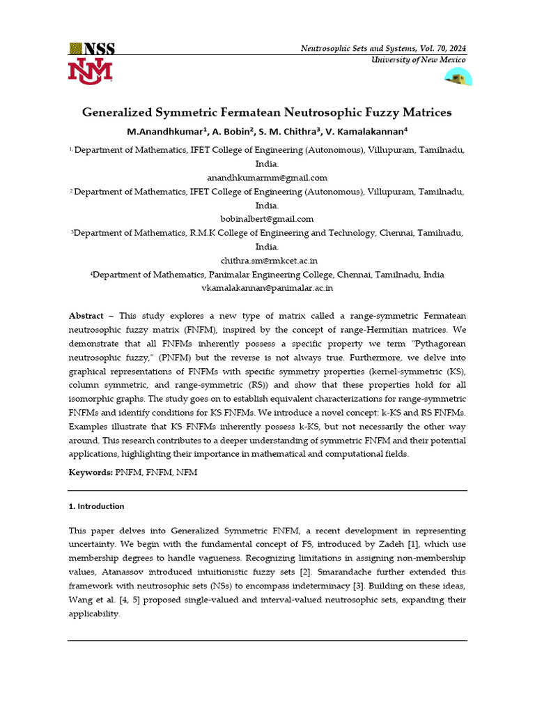 Generalized Symmetric 7 Pdf