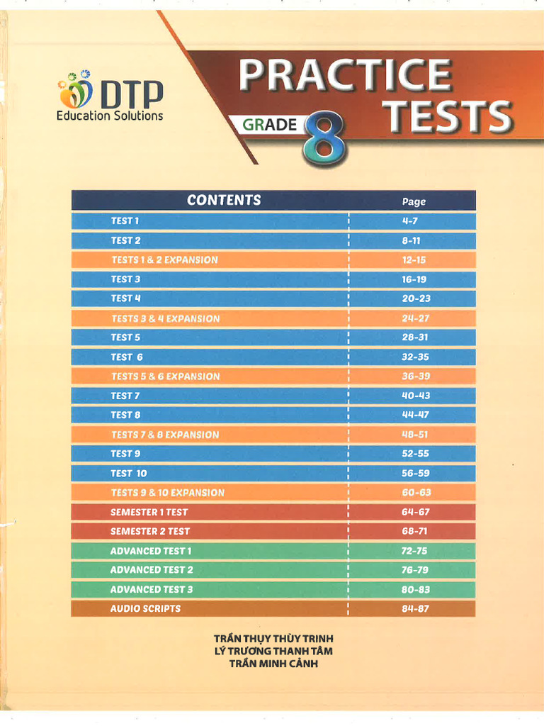 Grade 8 Smart Practice TESTS | PDF