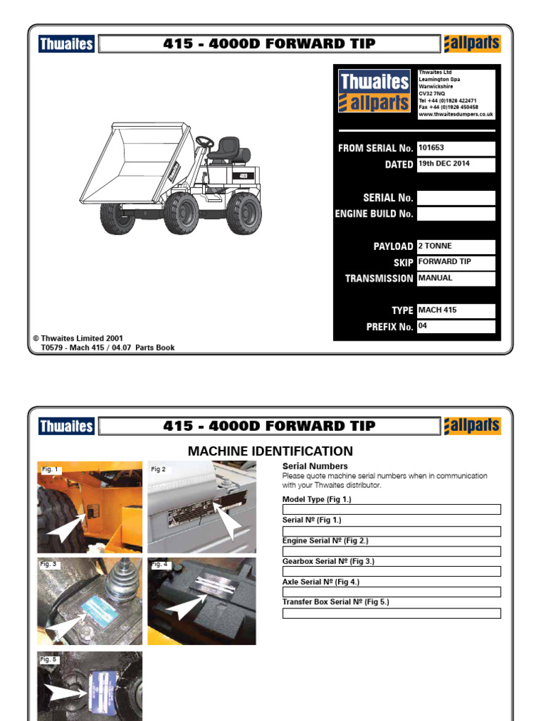 4000-8 Parts Catalogue | PDF