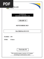 2024 Grade 12 Maths June Paper 1 | PDF