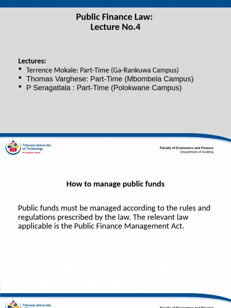 Lecture 4 PFMA | PDF