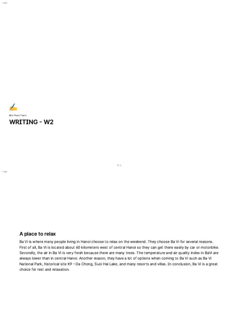 Writing - W2-Student HW | PDF