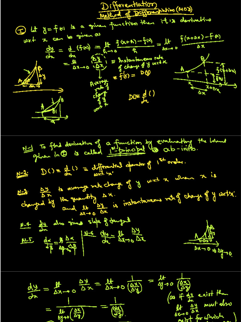 Method of Differentiation-L-1 | PDF