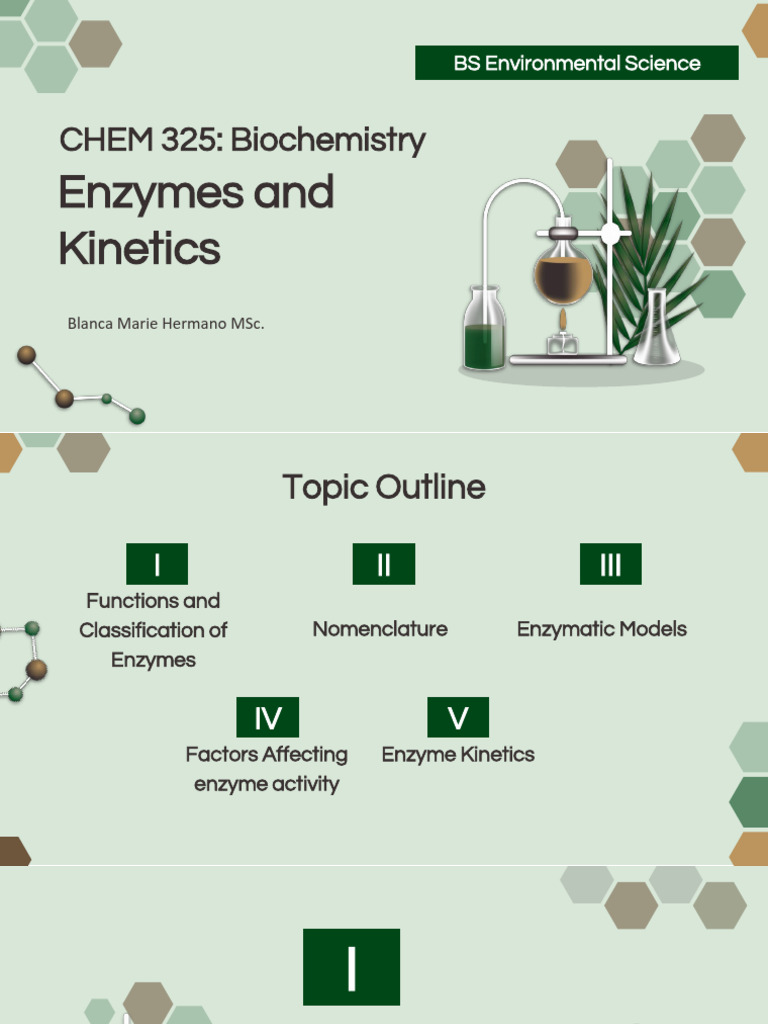 Lecture 3 Enzymes and Kinetics | PDF