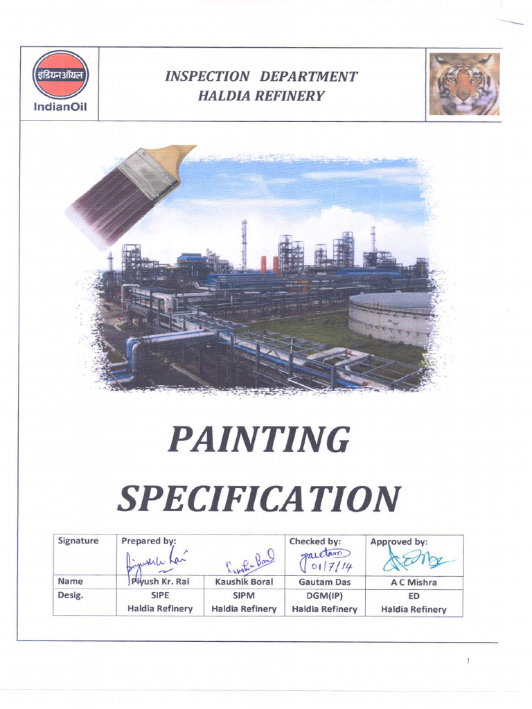 IOCL Painting Specification | PDF