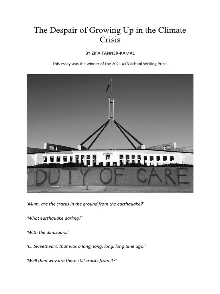 Climate Crisis Essays | PDF