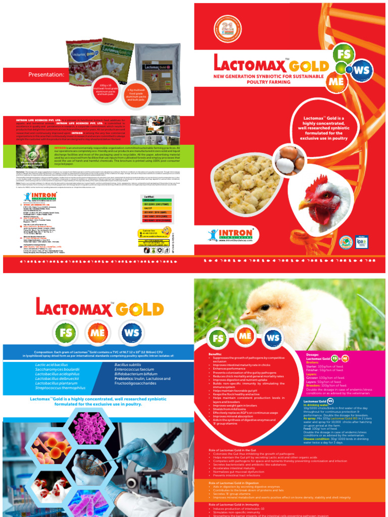 Lactomax Gold (FS, WS & Me) - 03.01.2020 Brochure | PDF