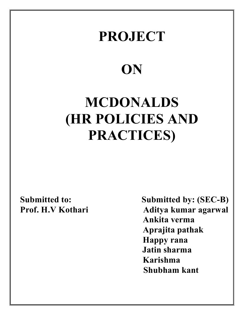 Mcdonalds | PDF | Recruitment | Employment