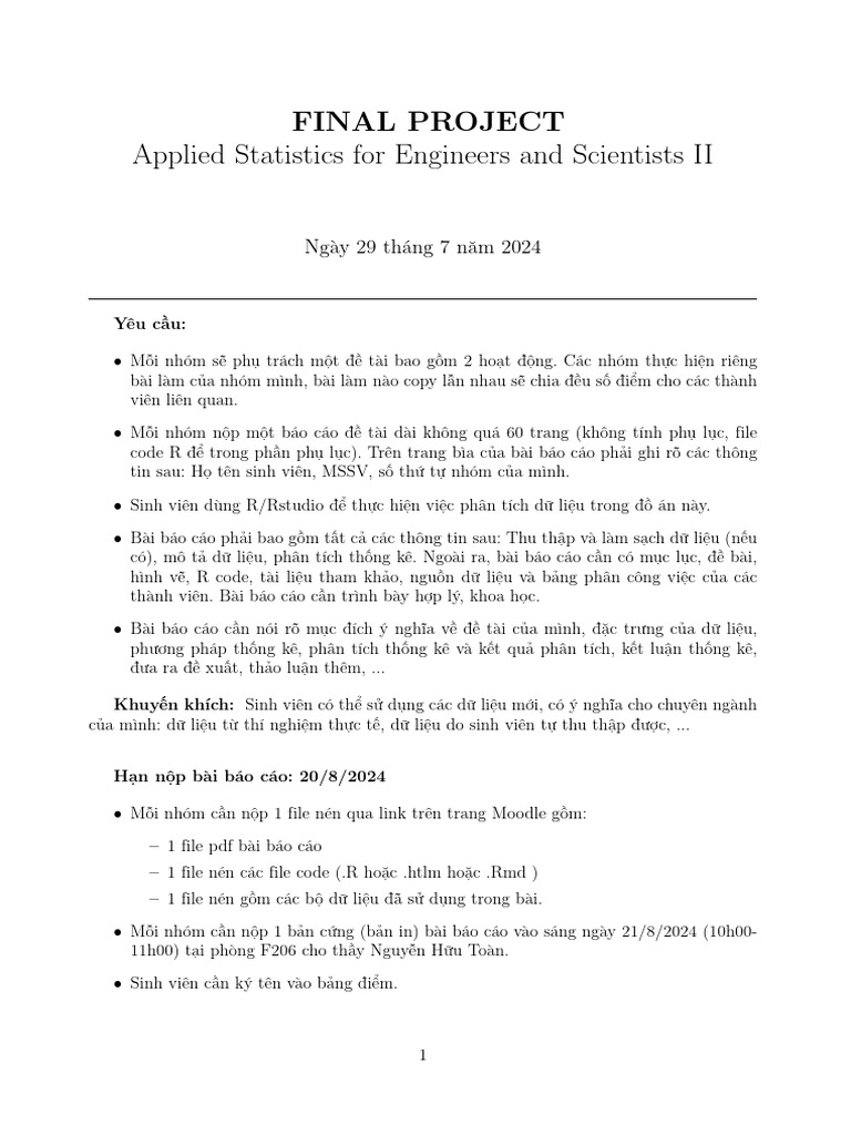 FinalProject 2024 | PDF | Vietnam