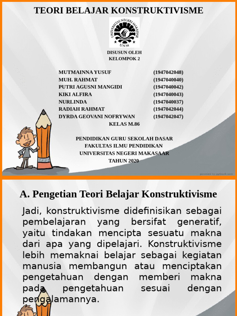 (Revisi) KLPK 2 PPT Teori Belajar Konstruktivisme | PDF