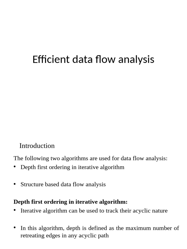 Efficient Data Flow Analysis | PDF Efficient Data Flow Analysis | PDF
