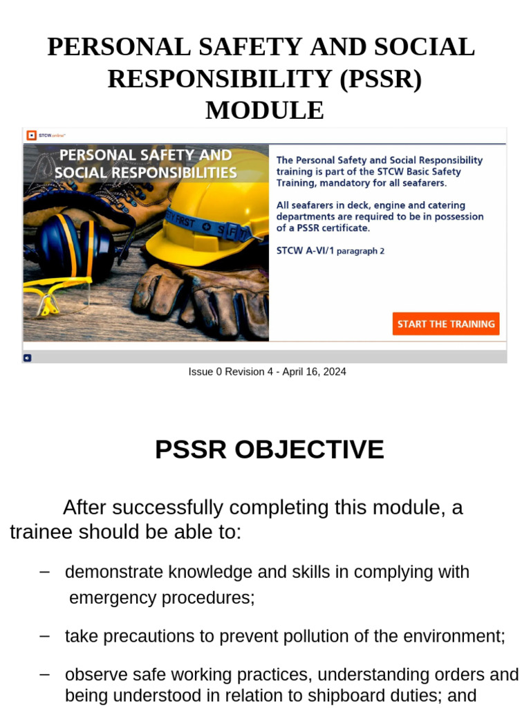 BT (PSSR) - Issue 0 Revision 4 - April 16, 2024 - 263 Slides | PDF