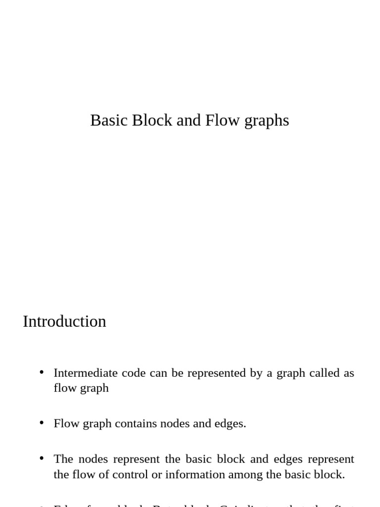 Flow Graphs | PDF
