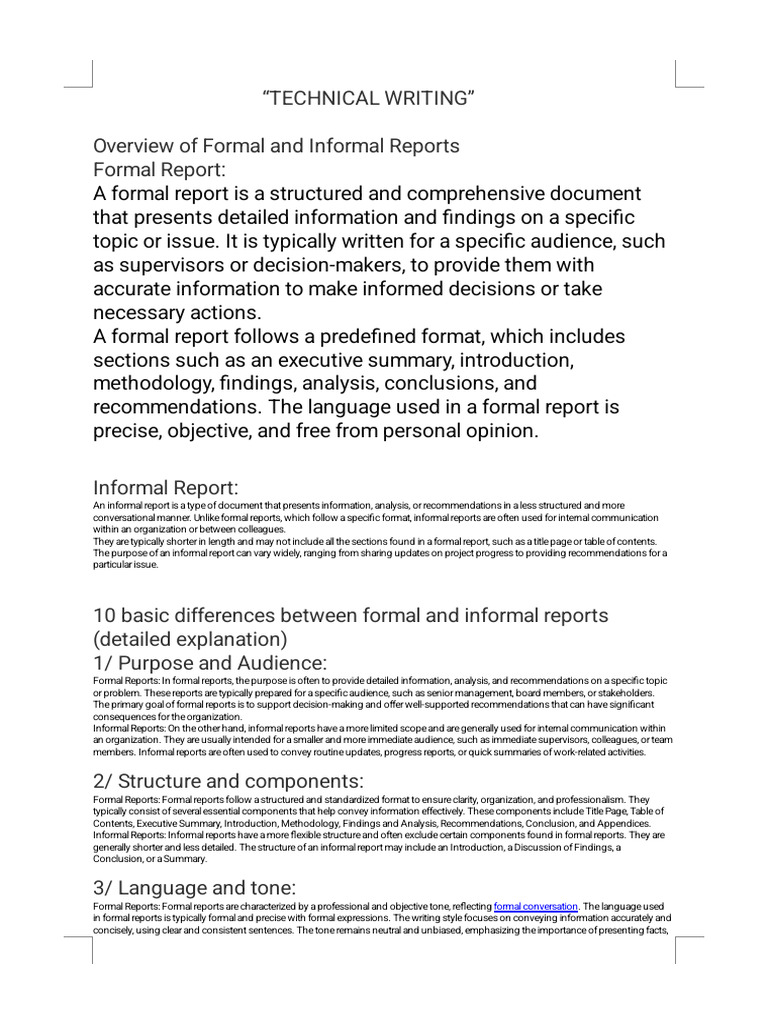 Technical Writting Exam Notes | PDF | Memorandum | Career & Growth