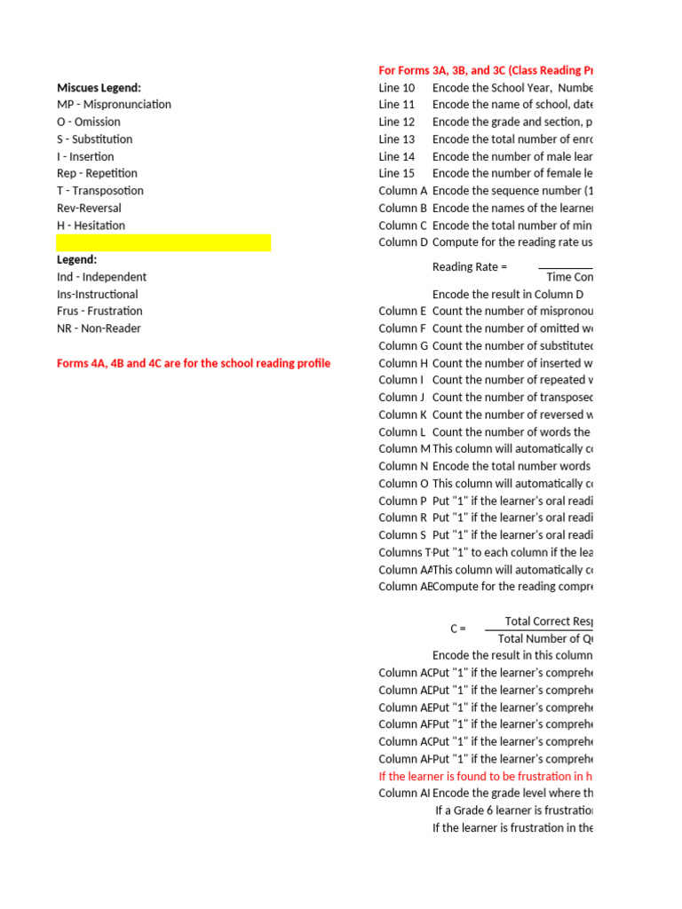 Blank Form ORAL Individual Phil IRI Report Templates | PDF