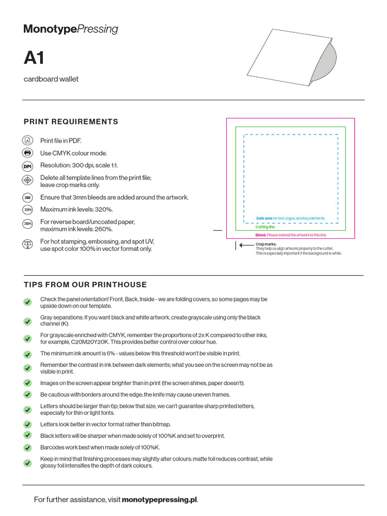 MonotypePressing A1 Cardboard Wallet | PDF | Color | Imaging