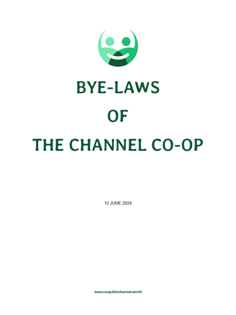 Bye-Laws of The Channel Co-Op | PDF