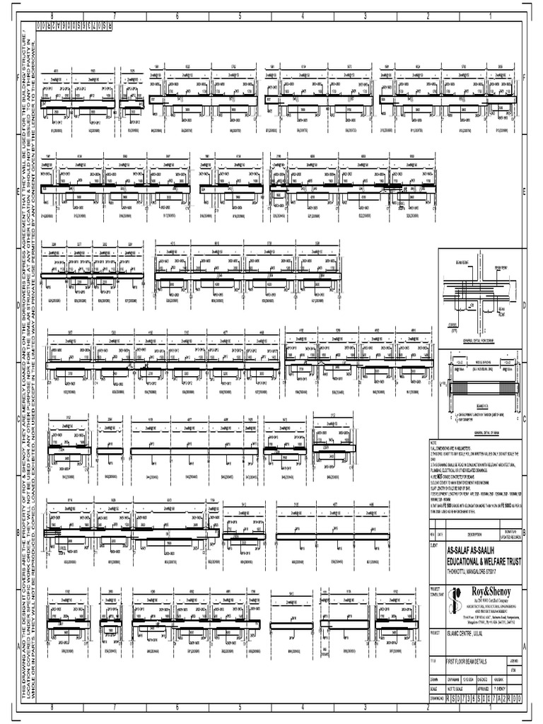 Rs0736s007a2r00-First Floor Beam Detail | PDF