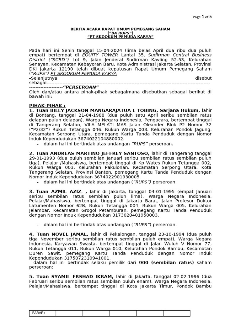 Ba Rups PT Skookum Pemuda Karya - 15042024aa | PDF