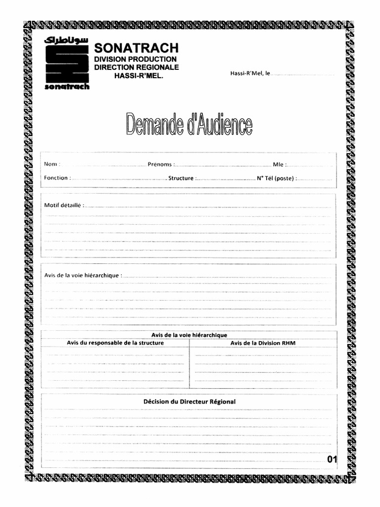 01 Demande D'audience | PDF