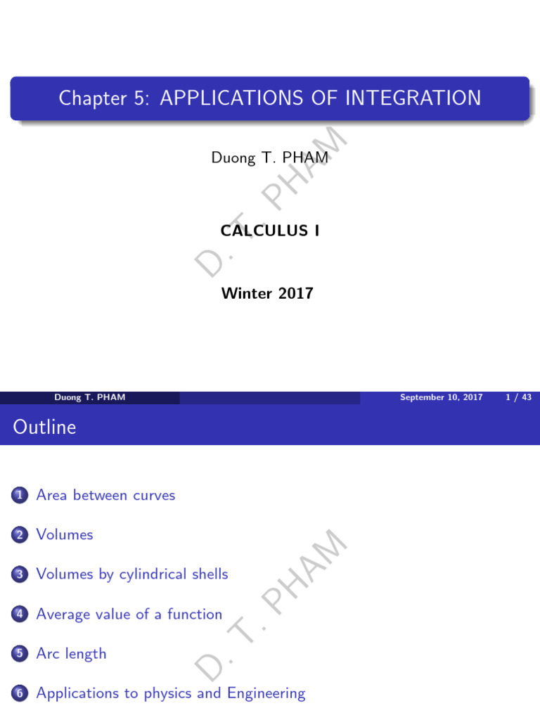 IU CalculusI Chap5 | PDF