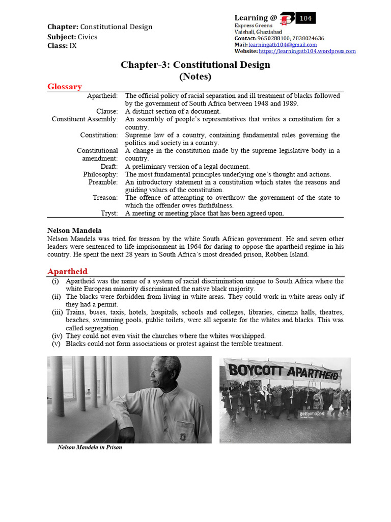 Constitutional Design Notes8999 | PDF