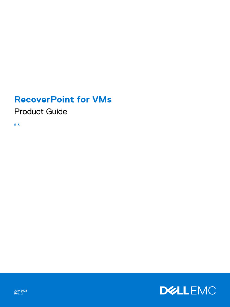 RecoverPoint For VMs 5.3 Product Guide 01 | PDF