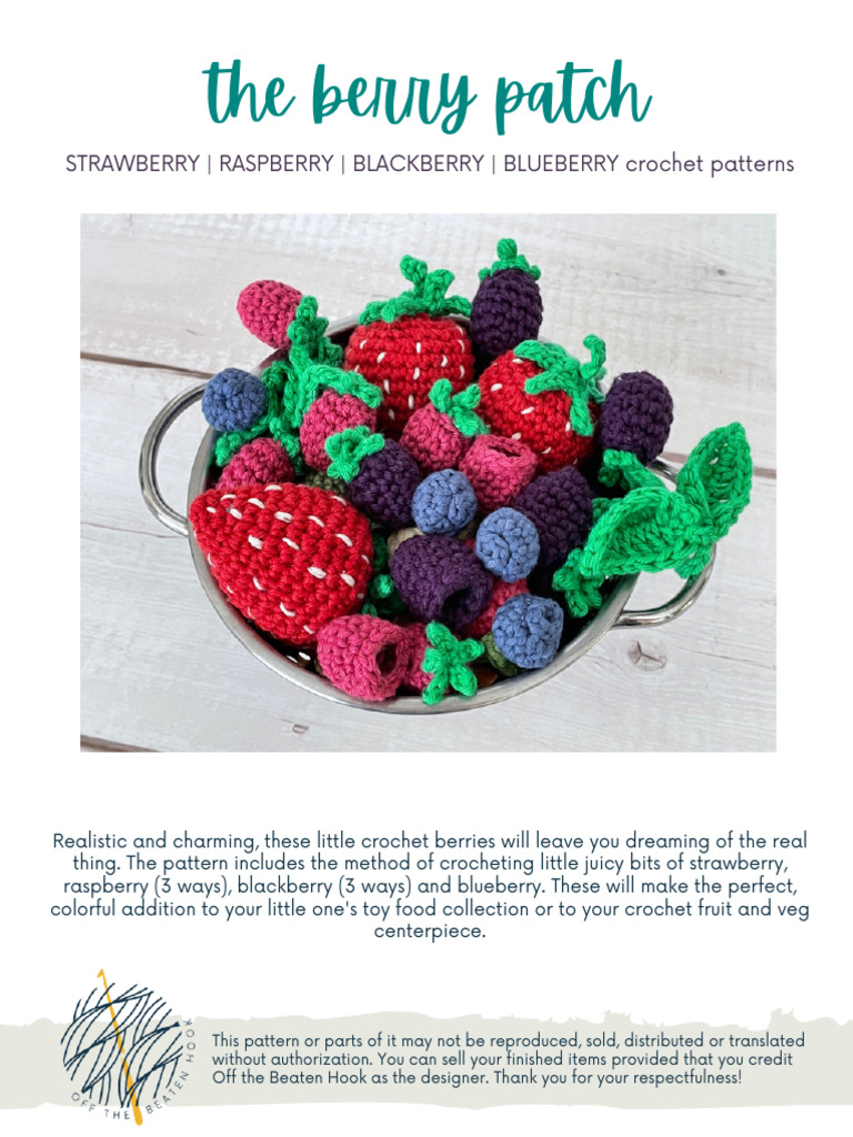 Berry Patch Crochet Pattern | PDF