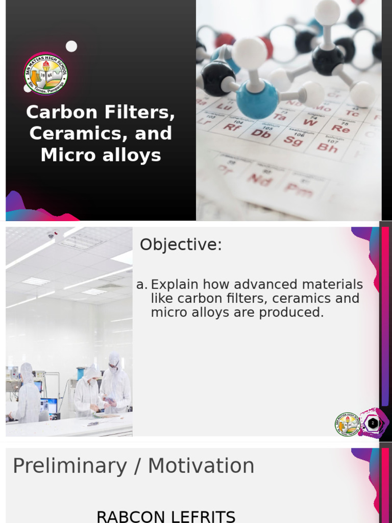 Carbon Filters Ceramics and Microalloys | PDF