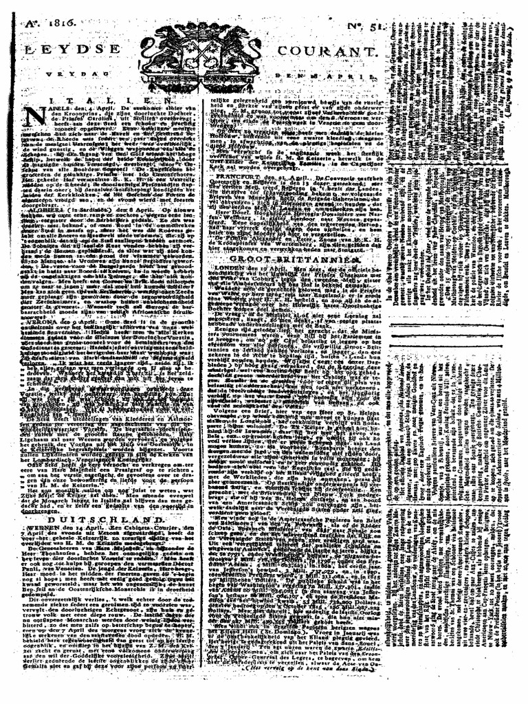Leydse courant 1816 | PDF