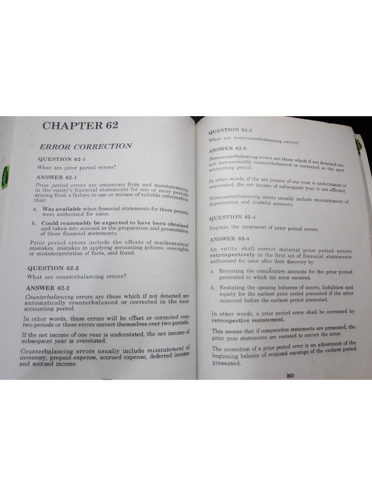 C62 - Error Correction | PDF