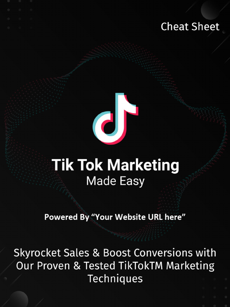 Tiktok Marketing Cheat Sheet Pdf