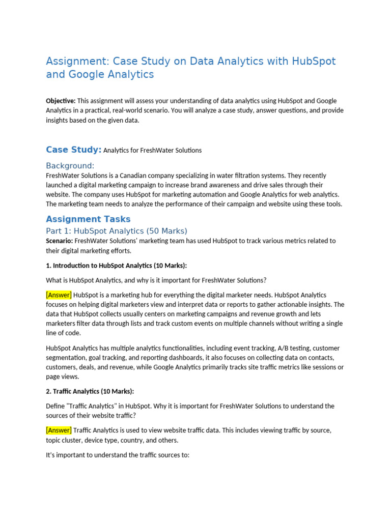 Assignment - Case - Study - Data - Analytics - by Maysa Abu Musa | PDF ...
