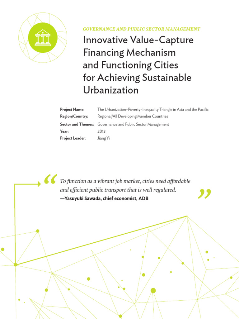 Innovative Value Capture Financing Mechanism and Functioning Cities For ...