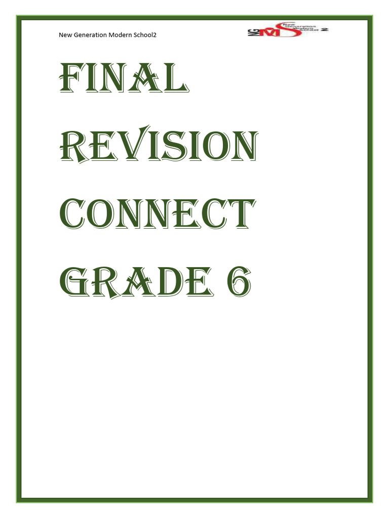 FINAL REVISION GRADE 6 WITHANSWERS - PDF 3 | PDF