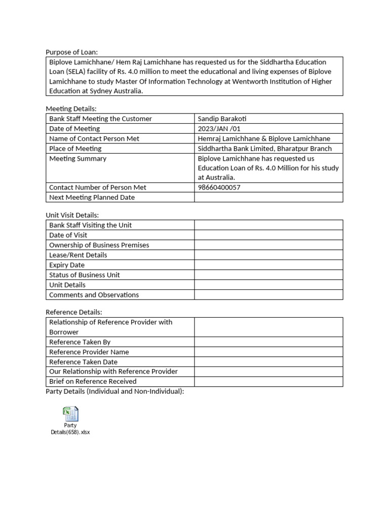 Final SELA CFA Biplove Lamichhane & Hemraj Lamichhane | PDF | Loans | Credit