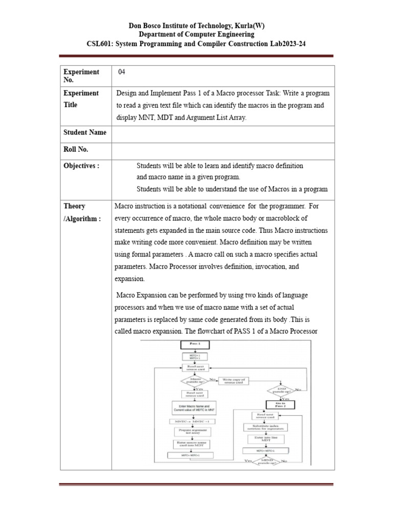 SPCC Experiment MU spcc4 | PDF