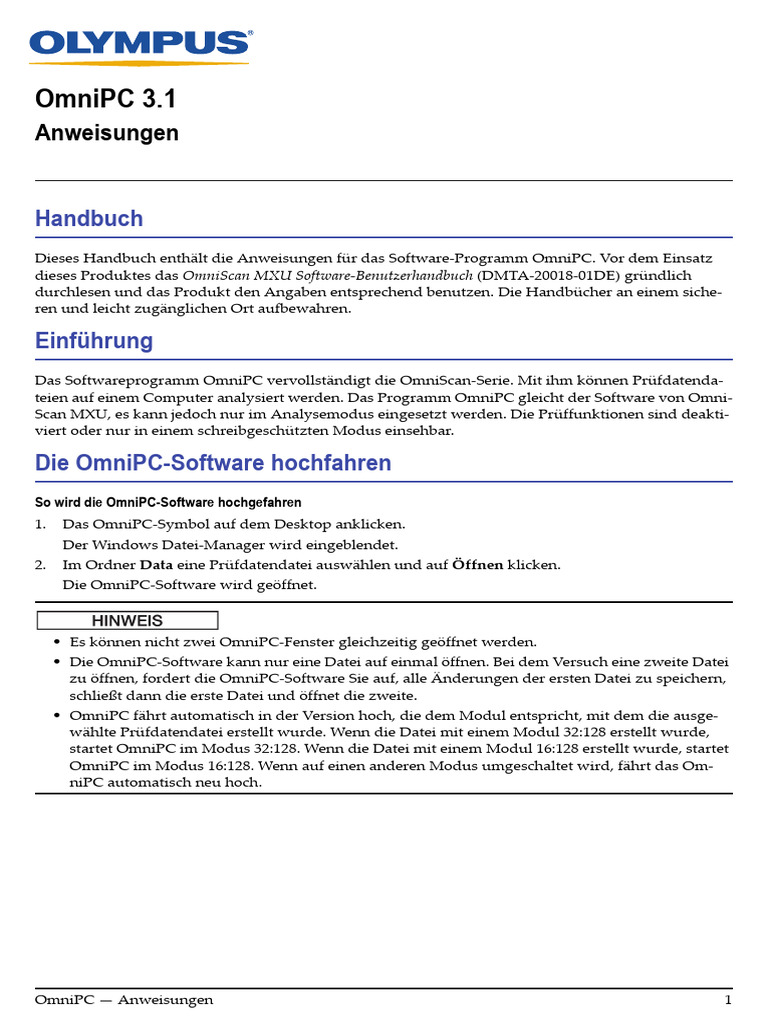 DMTA 20028 01DE - Rev - A OmniPC - 31 Anleitung | PDF