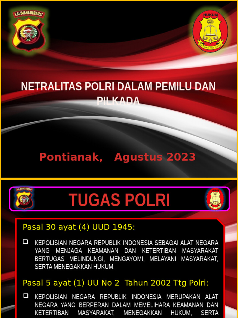 Paparan Netralitas Polri | PDF