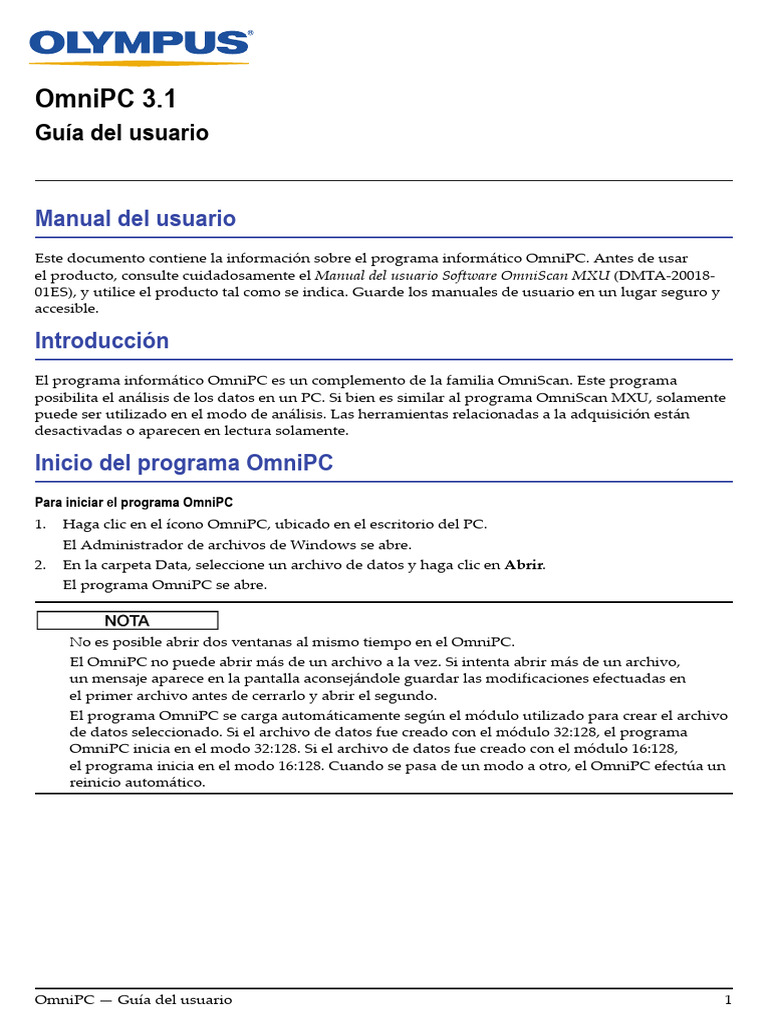 DMTA 20028 01ES - Rev - A OmniPC - 31 Users - Guide | PDF