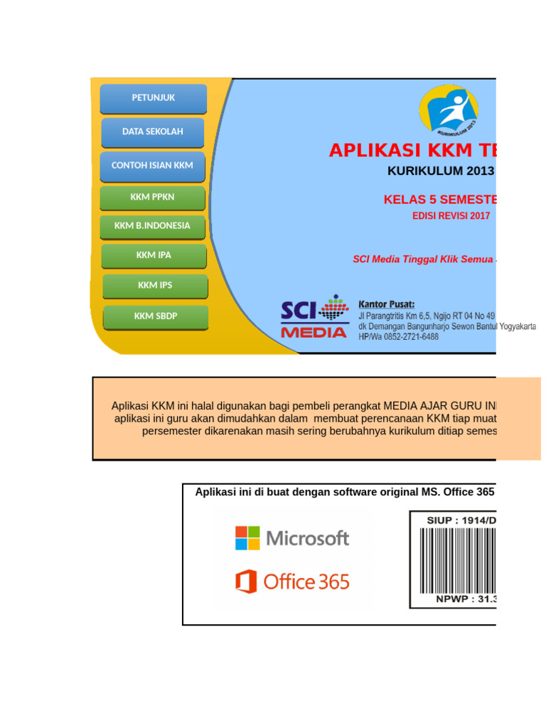 Aplikasi KKM Tematik Kelas 5 Semester 2 | PDF