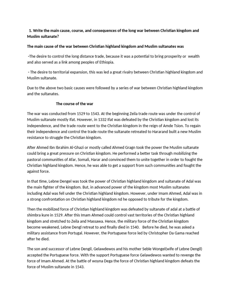 History Assignment S | PDF