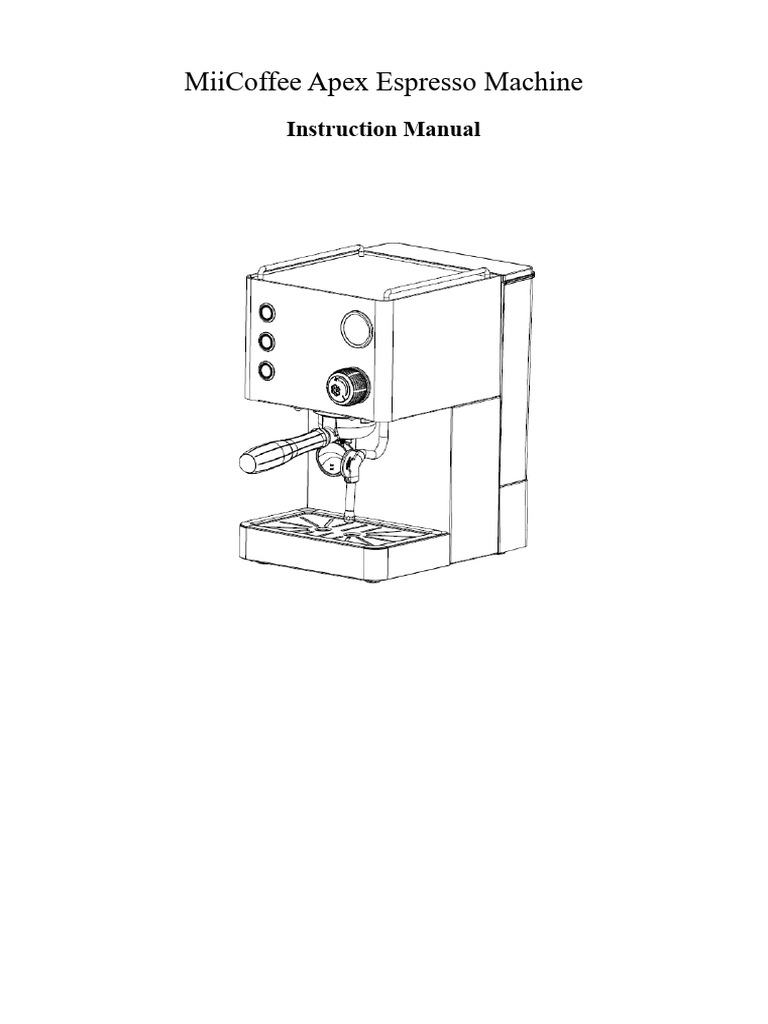 MiiCoffee_Apex_manual | PDF