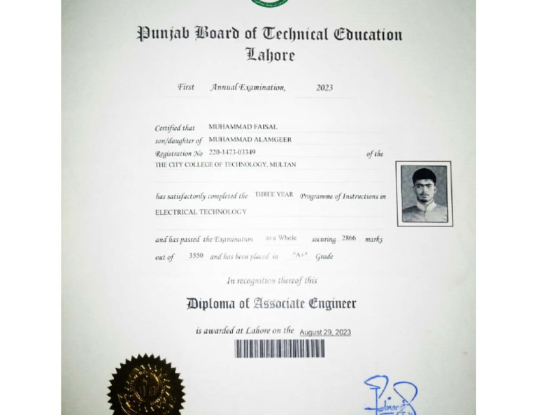 Faisal Doc Diploma Sannat | PDF